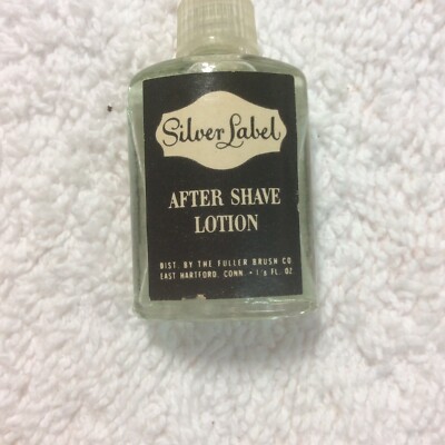 Vintage SILVER LABEL After Shave ~Fuller Brush Full Sample Bottle 1/8 ...