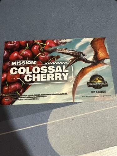 Slurpee Promo Display Sign Mission: Colossal Cherry Jurassic World ...
