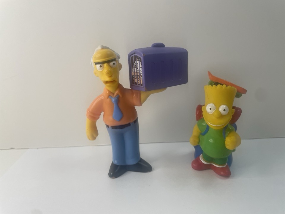 The Simpsons Russ Cargill & Bart Simson Burger King Kids Meal Toy. | eBay