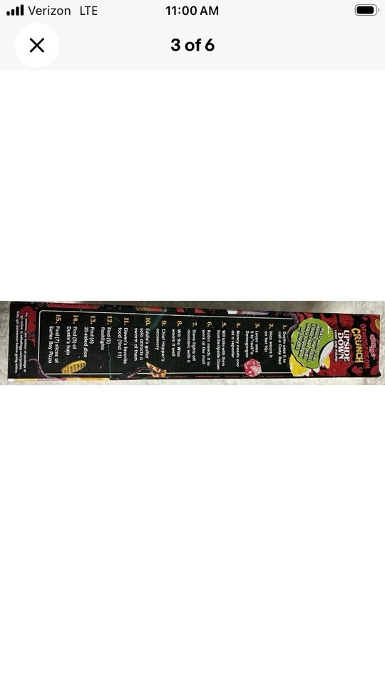 Kellogg's Stranger Things 2025 Demogorgon Crunch cereal brand new ...