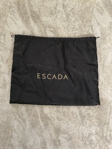 ESCADA Drawstring Dust Bag Black/Gold Logo Satin 19.5 in x 15.5 in | eBay