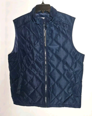 Goodfellow & Co Men's Midweight Puffer Sleeveless Jacket vest blue sz L ...