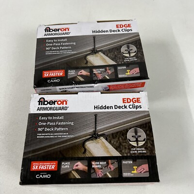 2 Pack - Fiberon ArmorGuard EDGE Hidden Deck Clip - 90-Count ...