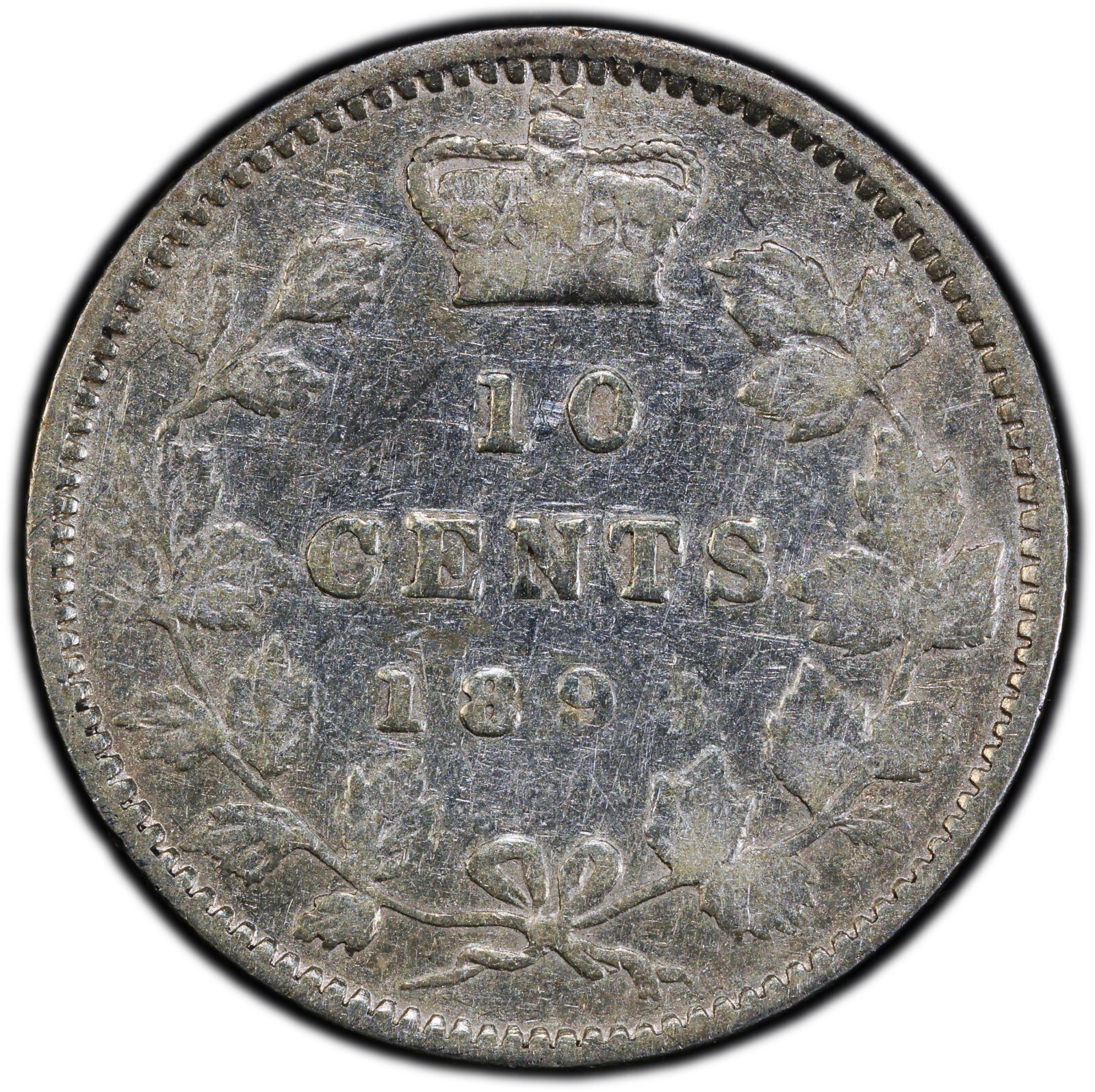 1893 Canada 10 Cent, Rare ROUND TOP 3 Variety - Choice Very Fine, PCGS ...