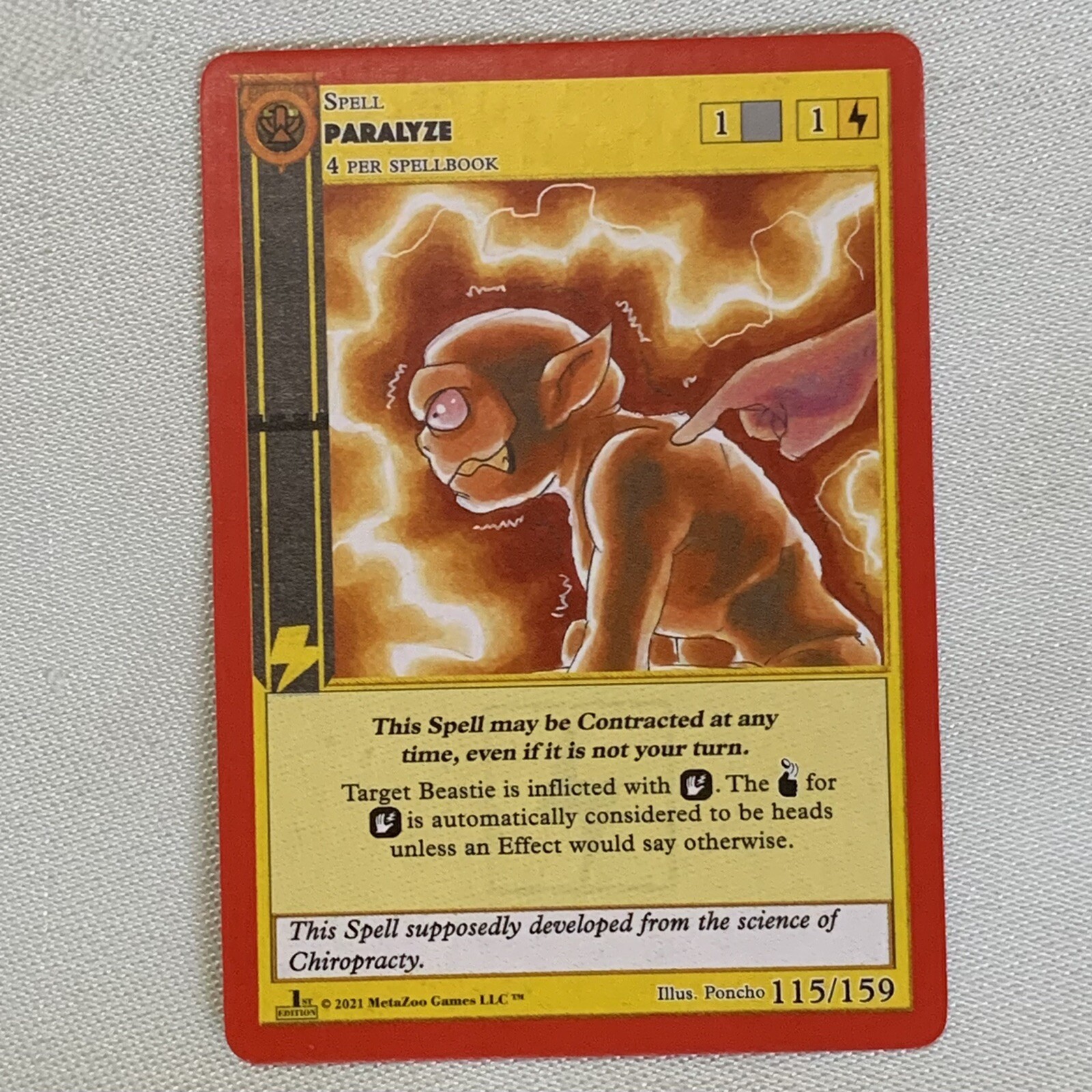 MetaZoo Cryptid Nation 1st Edition Paralyze Card 115/159 Pack Fresh | eBay