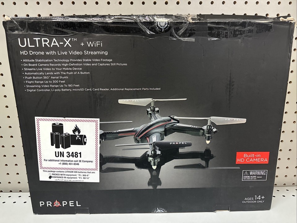 Propel Ultra-X Drone WiFi HD Live Video Streaming Camera Remote Fly new ...