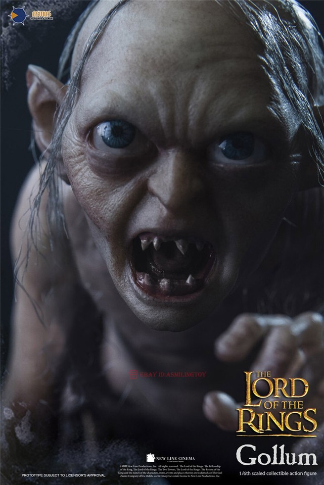Asmus Toys LOTR030G Gollum Smeagol Lord of the Rings Action Figure ...