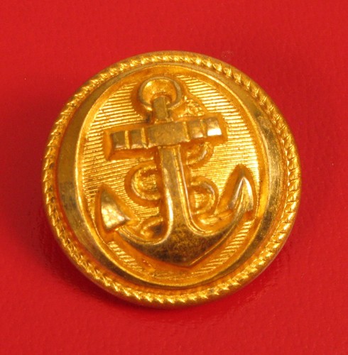 CIVIL WAR ERA UNIFORM GILT BUTTON RHODE ISLAND ? RI NAVY ANCHOR T W & W ...
