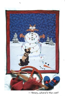 Mad Dog Designs MDM-125 Honey ... Where's the Cat? Wall Hanging pattern ...