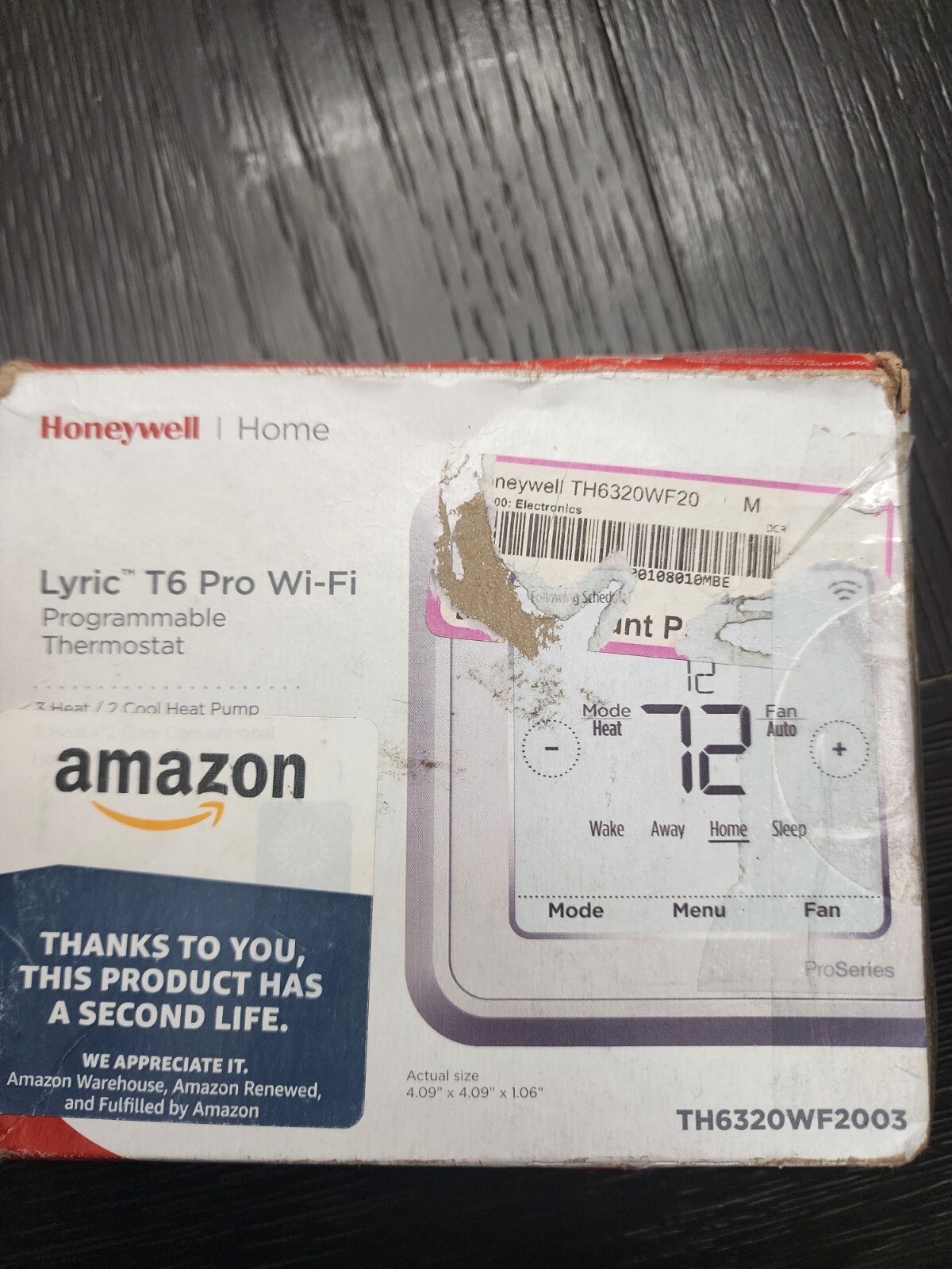 New In Box Honeywell Lyric T6 Pro Wifi Smart Thermostat - TH6320WF2003 ...