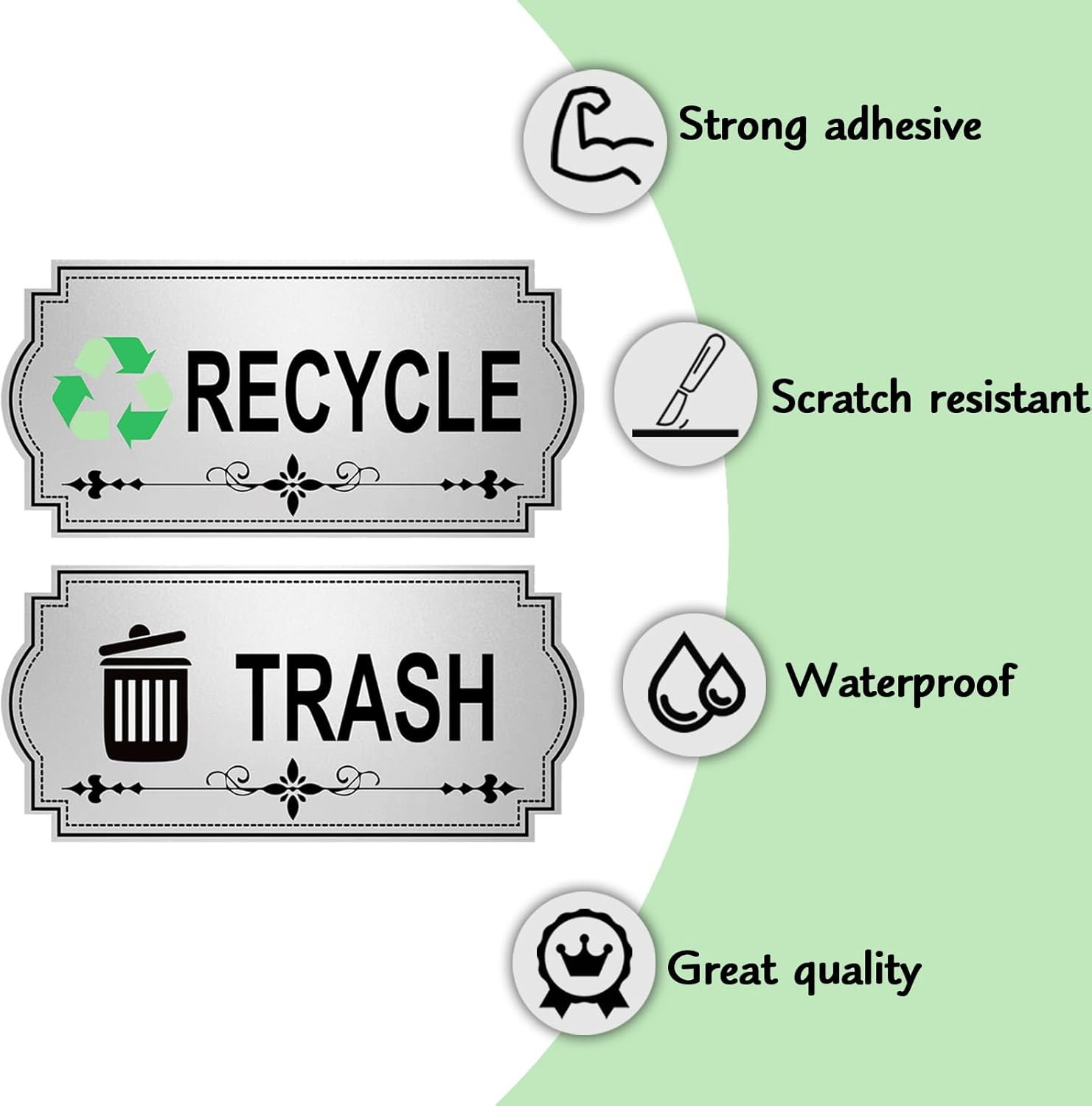 Recycle & Trash Bin Stickers - Enhance Your Recycling Bin with Stickers ...
