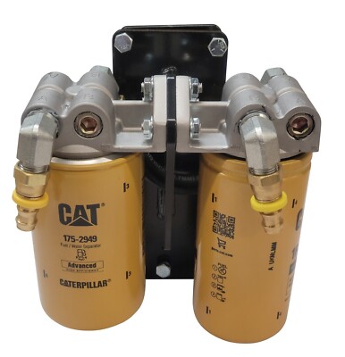 Dual Diesel CAT Fuel Filter Remote Mount System without Lift Pump | eBay