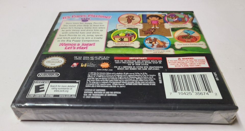 Dora Puppy (Nintendo DS, 2009) DSL DSI 3DS 2DS NEW 710425356742| eBay