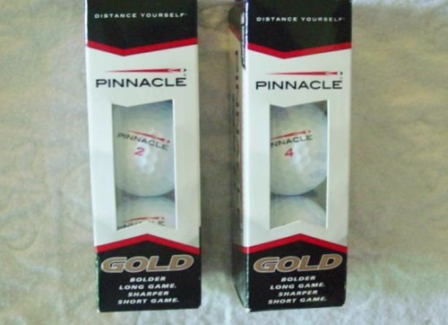 (2) Boxes PINNACLE GOLD Golf Balls - Each Sleeve has 3 bright white ...