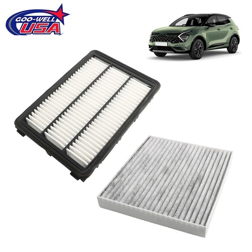 Engine Air Cleaner & Cabin Air Cleaner for 2017-2022 Sportage 2.0L 2.4L ...