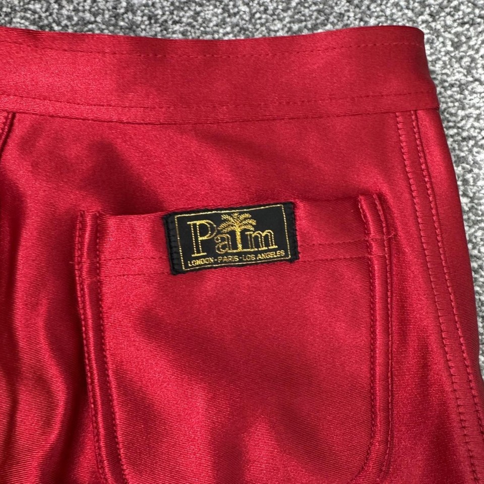 True vintage Palm disco pants trousers stretchy satin shiny | eBay