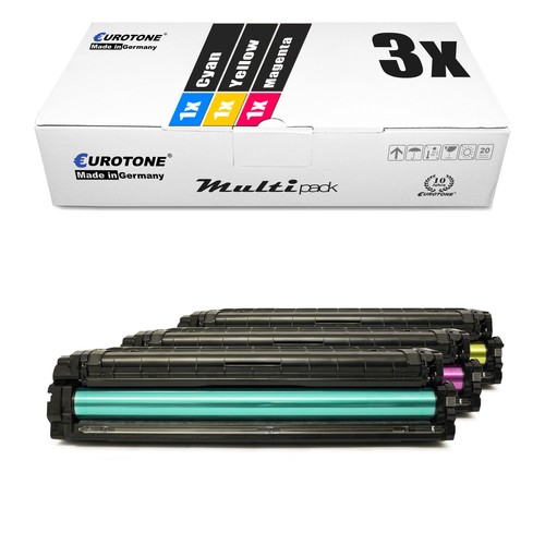 3x Toner f r Samsung CLX 4195 wie CLT-504S 504 Color Blau Rot Gelb CMY ...