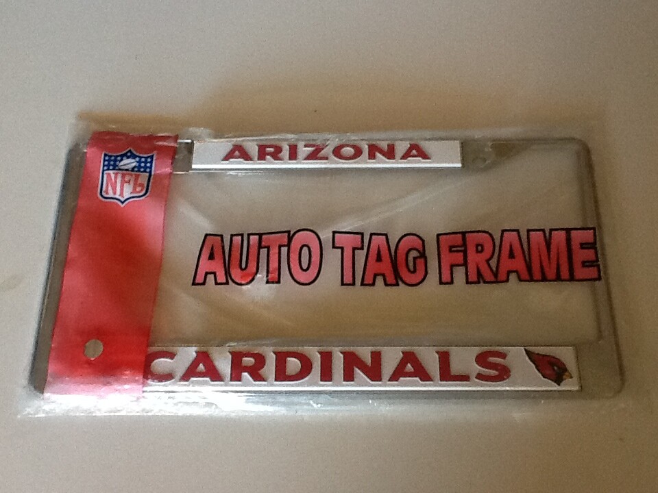 Arizona Cardinals Chrome License Plate Frame - New | eBay