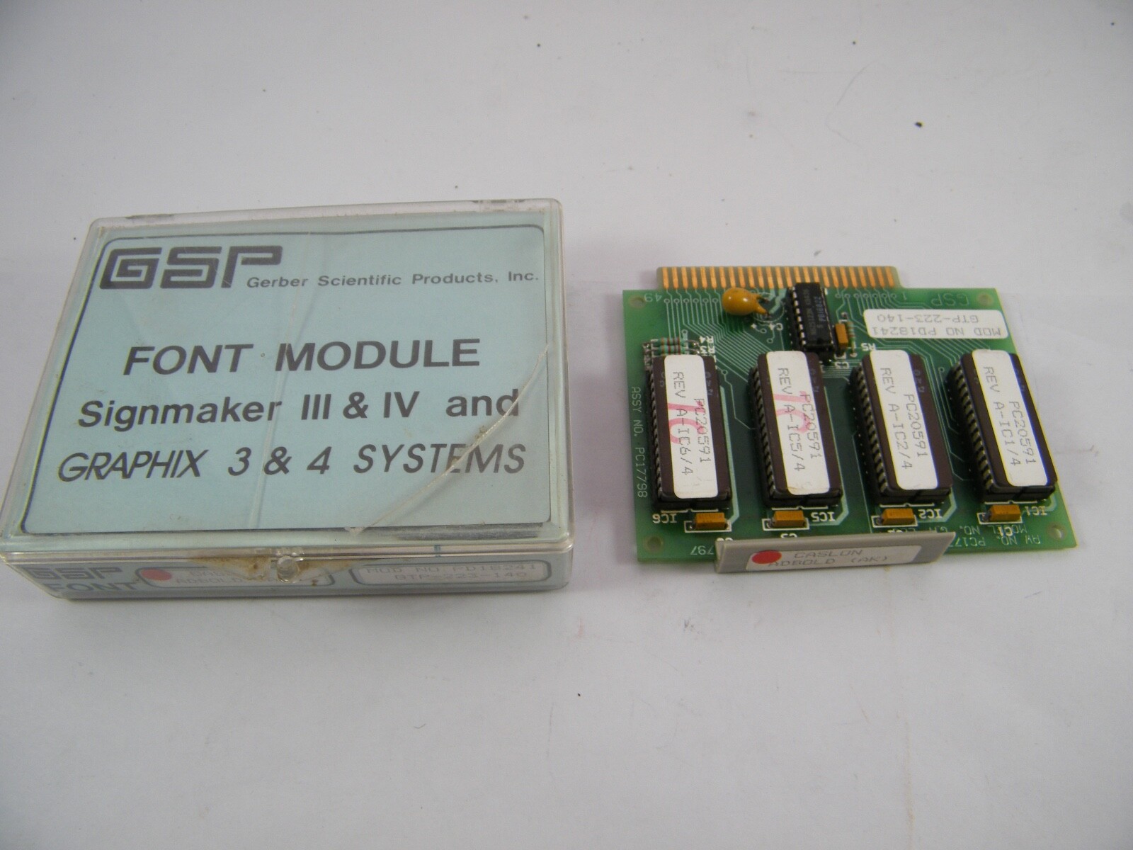 GSP GERBER SCIENTIFIC SIGNMAKER 3 & 4 CASLON ADBOLD AK FONT MODULE ...