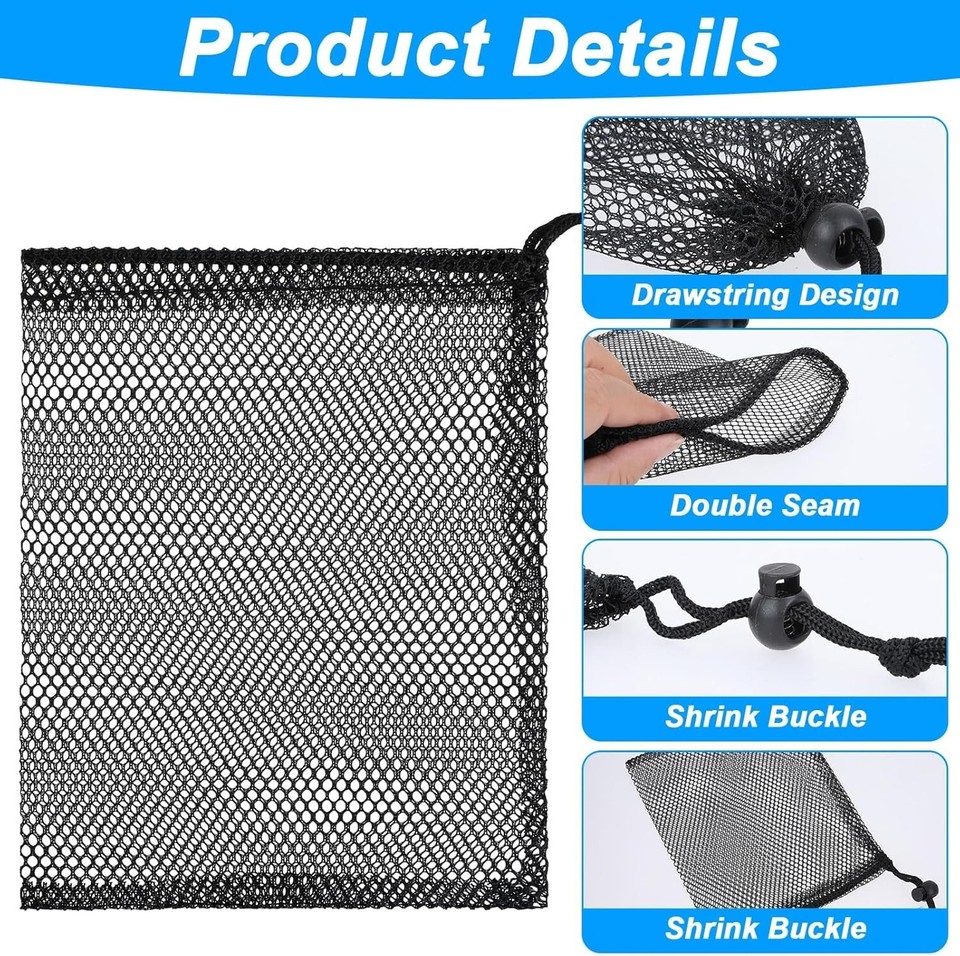 6 Pc or 10 Pc Mesh Bag Mesh Drawstring Bag Mesh Storage Bags Net Bag ...