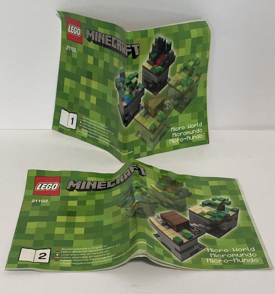 LEGO Minecraft 21102 Micro World The Forest set Steve & Creeper Retired ...