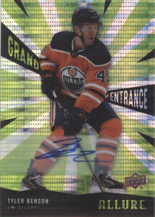 2020-21 Upper Deck Allure - Grand Entrance Tyler Benson #GE-1 Green ...