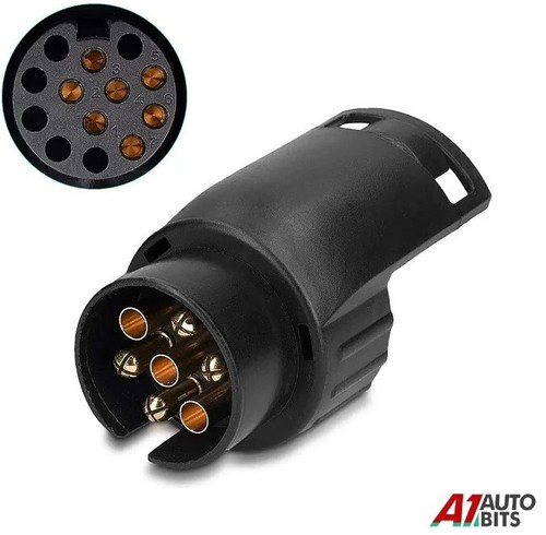 7 To 13 Pin Plug Trailer Truck Electric Adapter Towbar Towing Socket ...