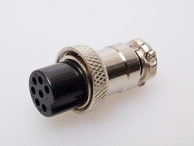 5 PCS 7 Pin Ham & CB Radio MIC Microphone Connector Female Plug Solder ...