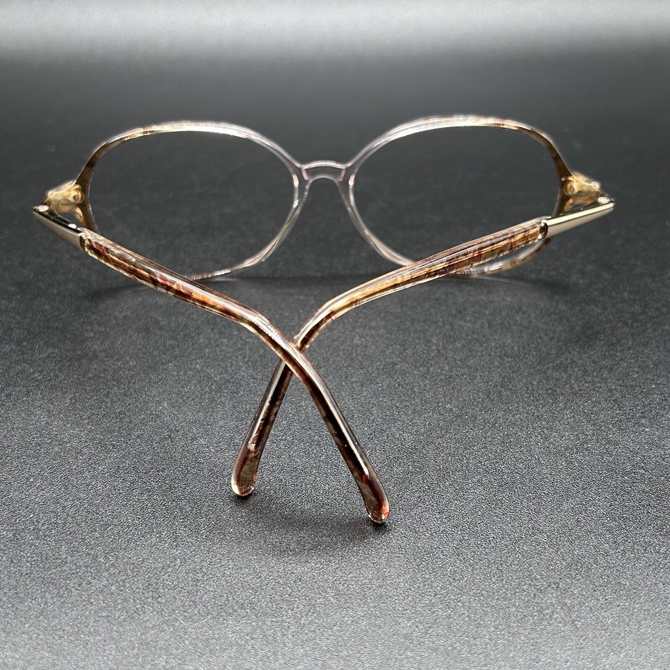 Blue Ribbon for Marchon BR25 Eyeglasses Frame Brown Mosaic Flex 55-15 ...