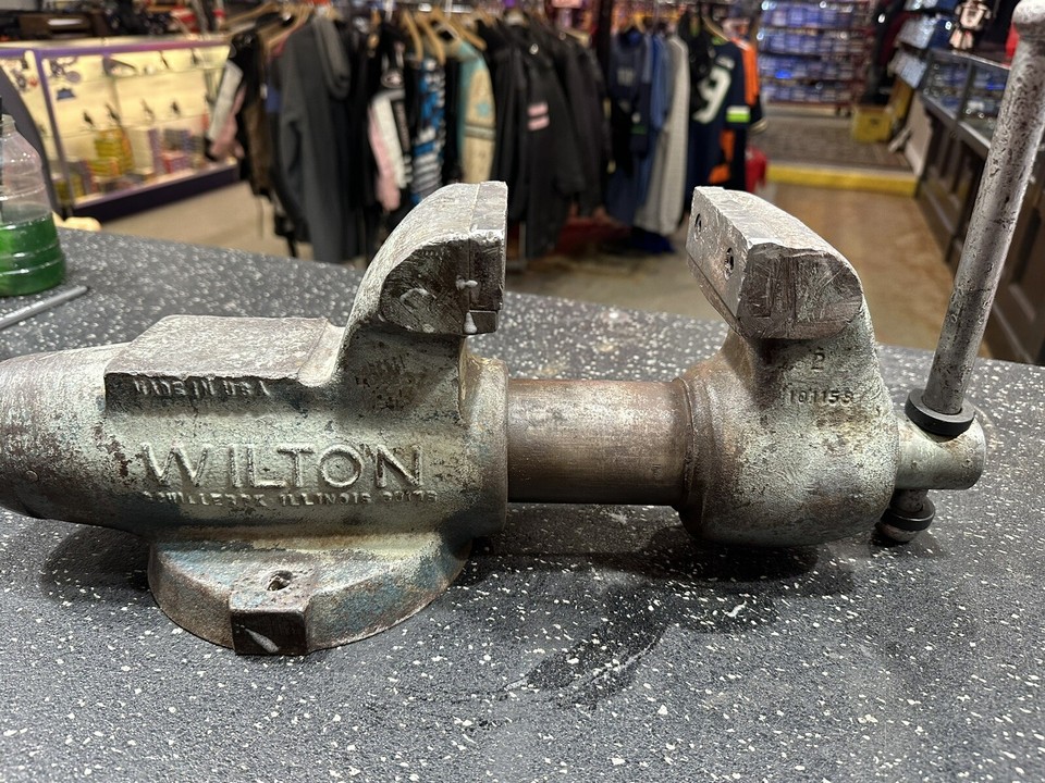 VINTAGE WILTON 101157 BULLET ANVIL VISE MACHINIST BLACKSMITH 4” JAWS ...