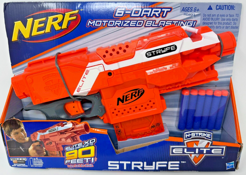 Brand New Nerf STRYFE Orange OJ NIB N-Strike Elite XD Flywheel Blaster ...