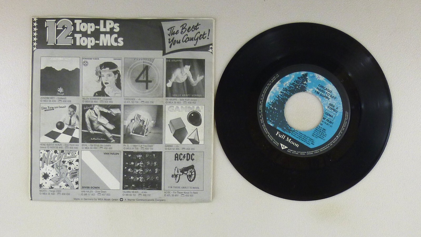 7" Single Vinyl - Chicago – Hard To Say I'm Sorry - S12582 Z02 | eBay.de