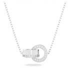 Hollow Pendant Small White Rhodium Plated Necklace 5636497 | eBay