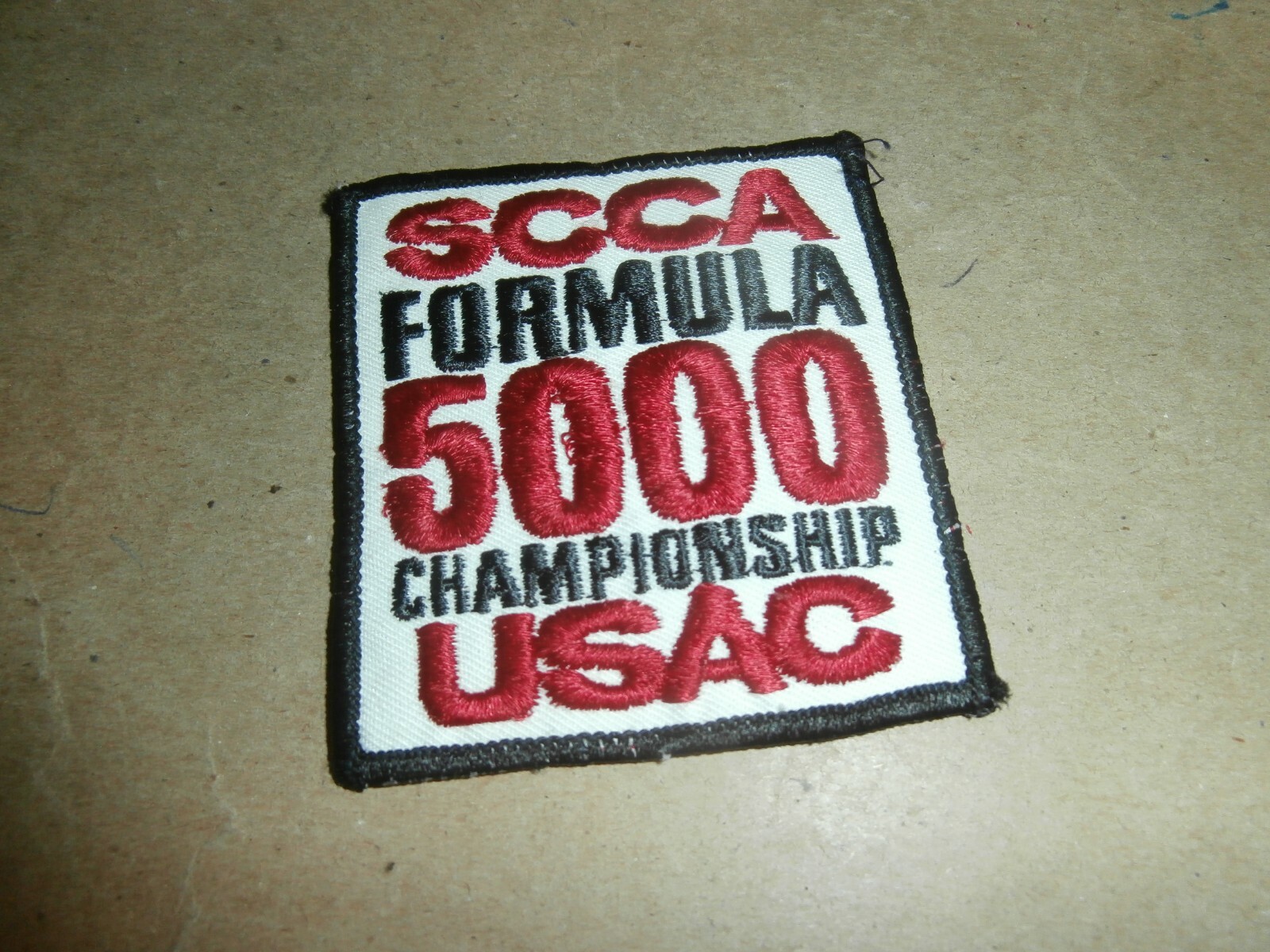 Vintage Embroidered Patch SCCA Formula 5000 Championship USAC | eBay