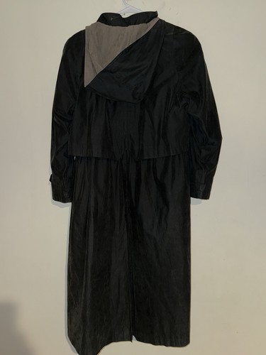 Women’s FS Limited Black Trench Coat Size 10P Petite Hooded Water ...