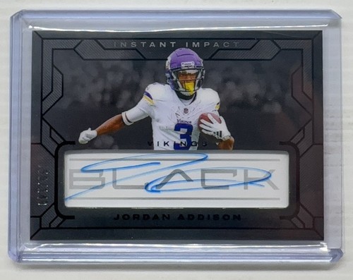 2024 Black Jordan Addison Instant Impact Auto Autograph #50/149 Vikings ...