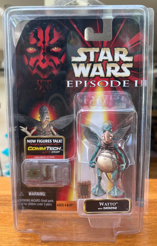 STAR WARS - WATTO with DATA PAD - Episode 1 CommTech - 1998 - NEW w ...