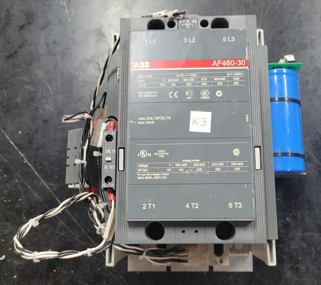 1- ABB Contactor AF460-30 CONTACTOR, 3 POLE 650 AMP, 600V ~ USED | eBay