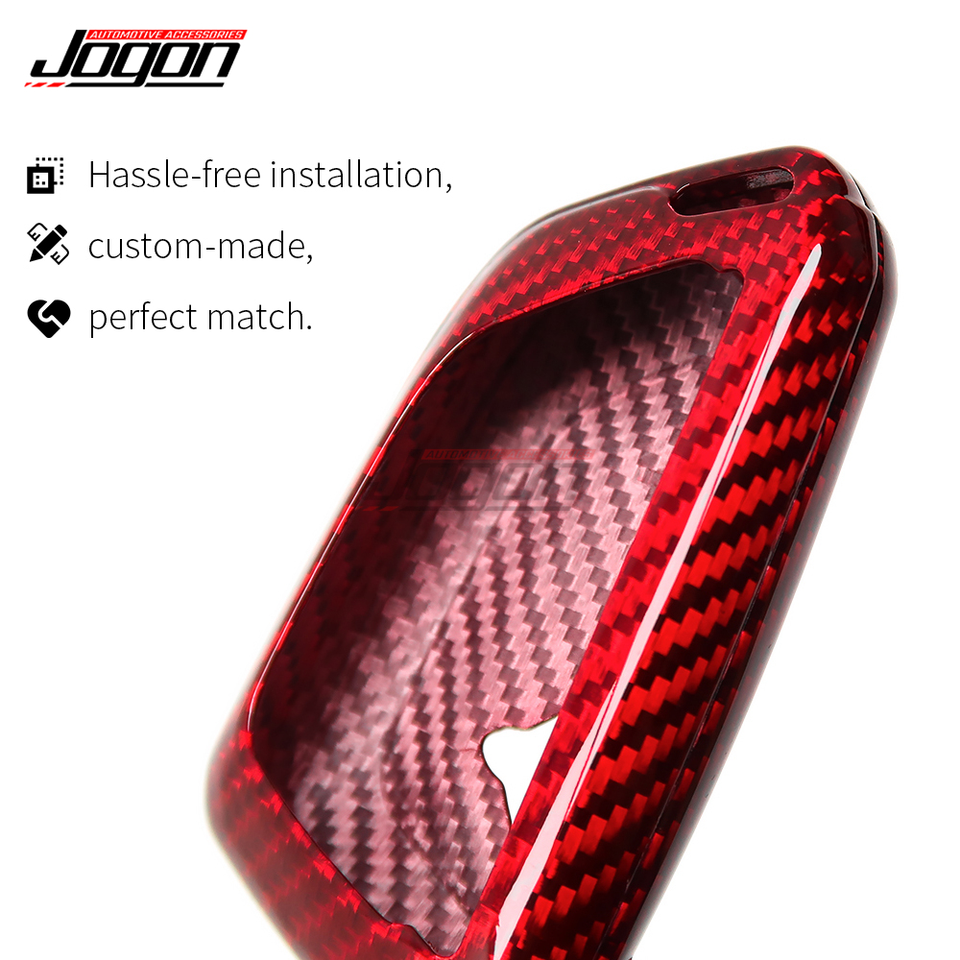 RED Carbon Fiber Remote Key FOB Cover For Corvette C8 Stingray Z06 Z51 ...