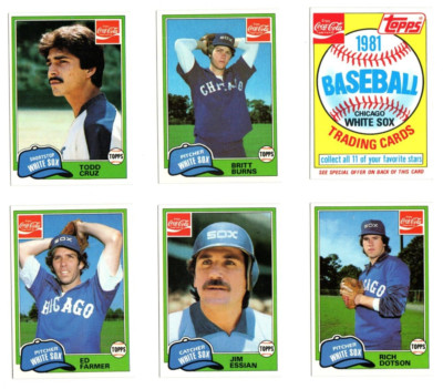 1981 Topps Baseball Chicago White Sox Coca Cola Team Set | eBay