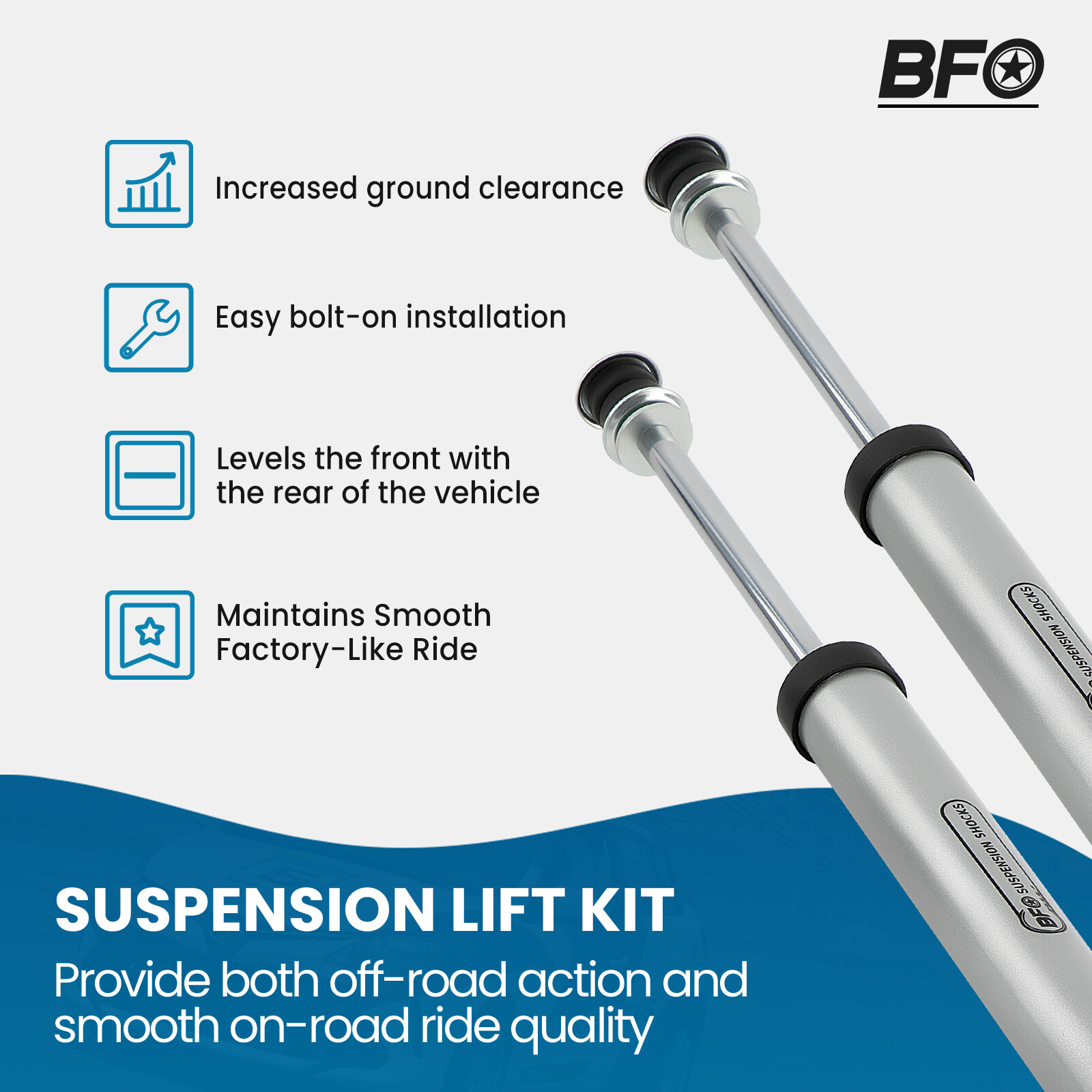 BFO 3.25" Lift Kit for Jeep Wrangler TJ 1997-2002 w/ 6-Cyl Engine | eBay