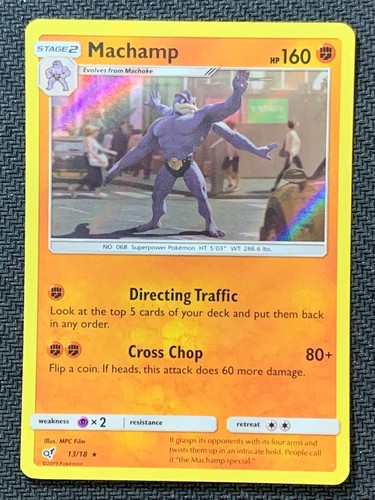 1 x Machamp - 13/18 - Rare Holo - Detective Pikachu | eBay