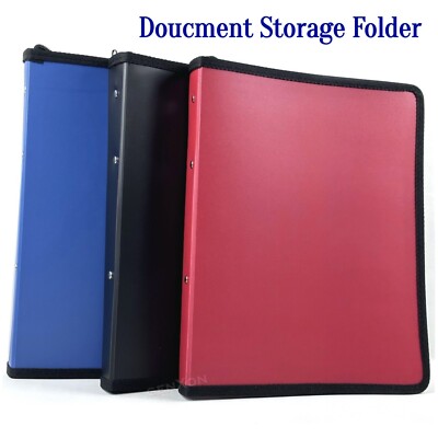 A4 Ring Binders File Folder Plastic Document Storage Folder Paper ...