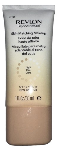Revlon Beyond Natural Skin Matching Makeup SPF 15 #210 Light (New ...