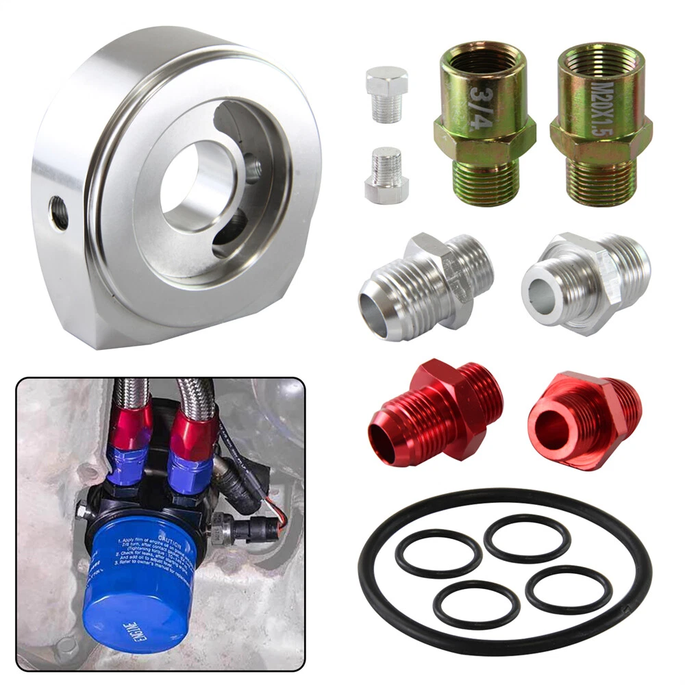 4-16 UNF Universal AN10 Oil Filter Cooler Adapter Sandwich, 41% OFF