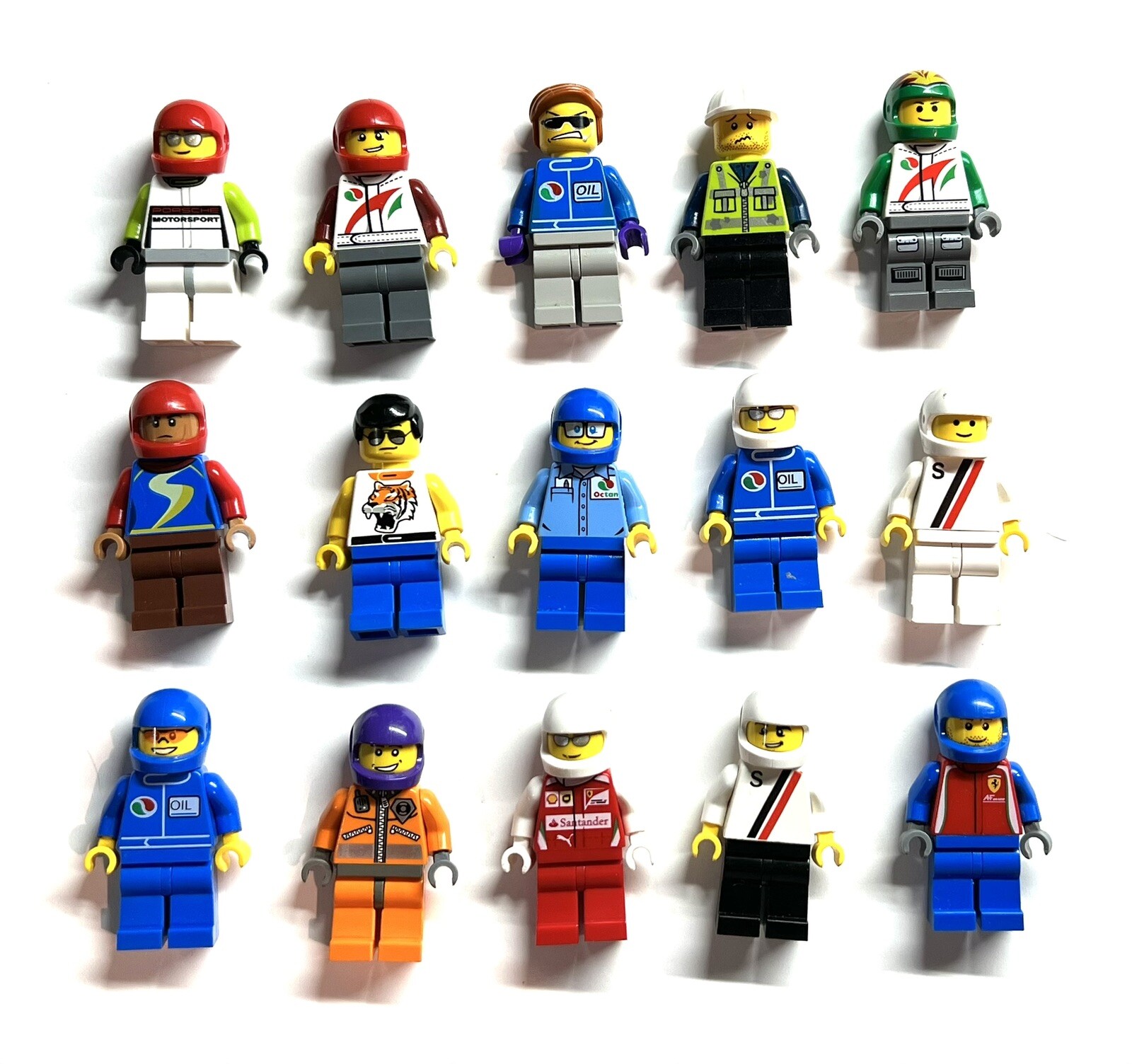 Lego Racers Minifigure Lot Octan Santander Shell Vintage Classic And ...