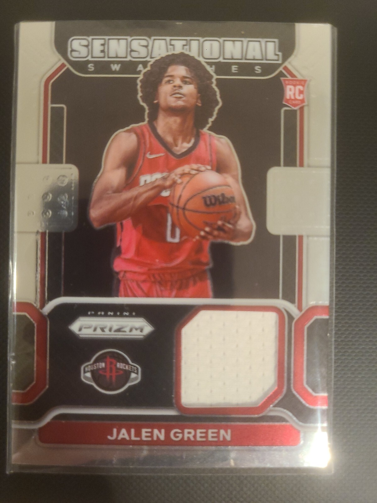 2021-22 Panini Prizm JALEN GREEN Sensational Swatches Rookie Patch #SW ...