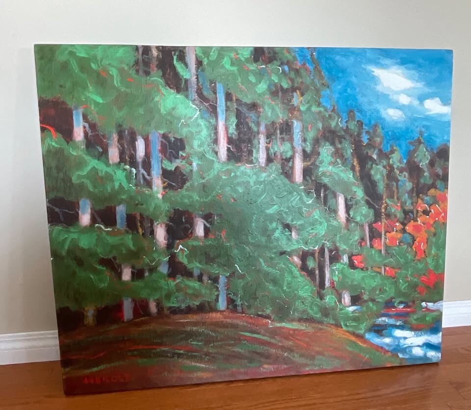 Hans Herold large impressionist Oil painting on canvas | eBay
