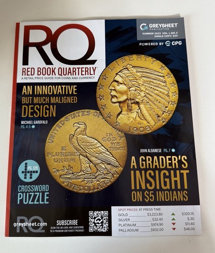 Red Book Quarterly Spring 2025 Coins Currency Price Guide Grey Sheet ...