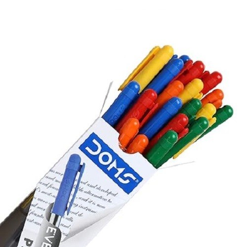 5x Doms EVERYDAY Ball Point Pen | BLUE | 0.7mm | Smooth Writing | Free ...